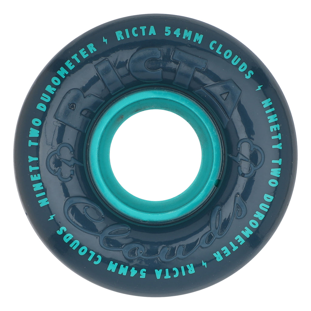 54mm Clouds Navy 92a | Soft | Ricta Skateboard Wheels