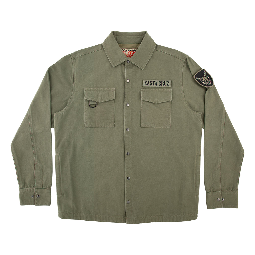 Crawl Mens Military Jacket | Stranger Things™ x Santa Cruz