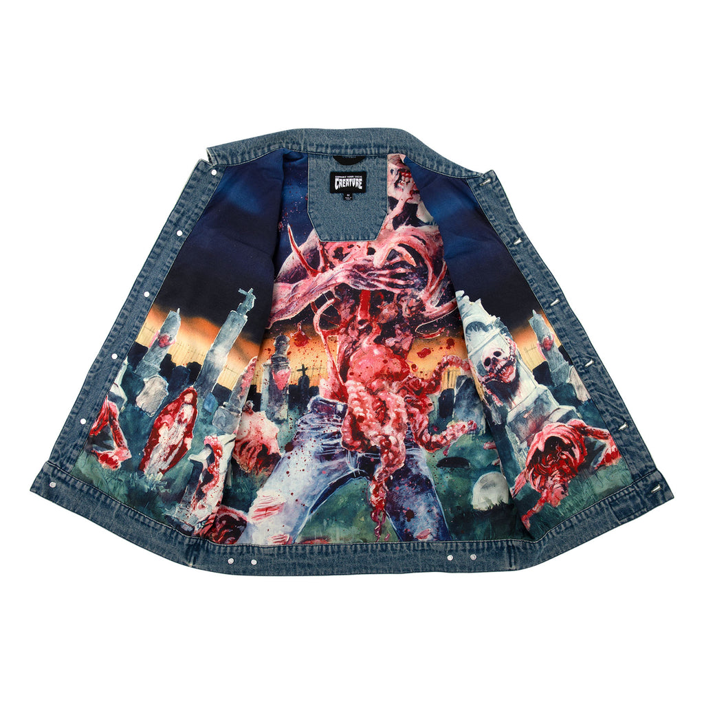 Cannibal Corpse Denim Vest | Creature Skateboards Collab