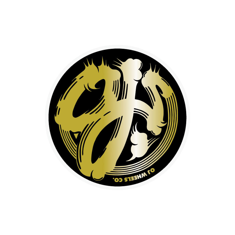 OJ Brush Logo Sticker | OJ Wheels Skate Stickers