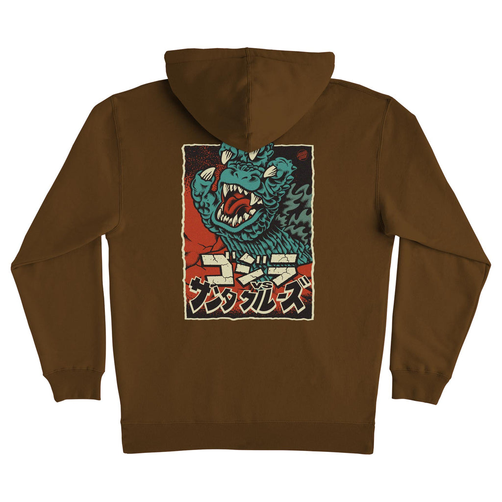 Godzilla Hand Pullover Hoodie Santa Cruz Mens Sweatshirt