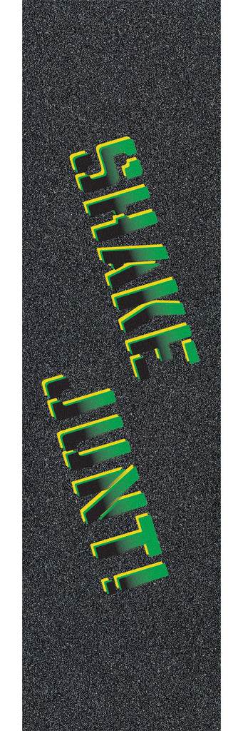 9in x 33in Shake Junt Big Spray Logo Green Fade Sheet Mob Skateboard G