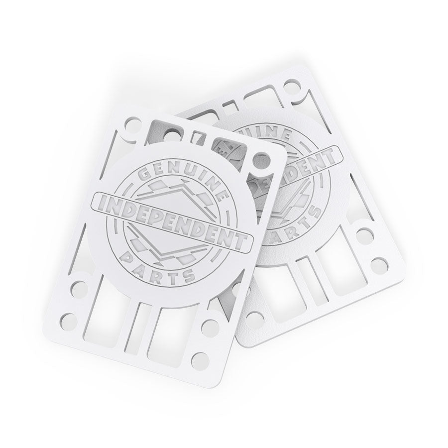 1/8in Skate Risers White | Genuine Parts | Independent